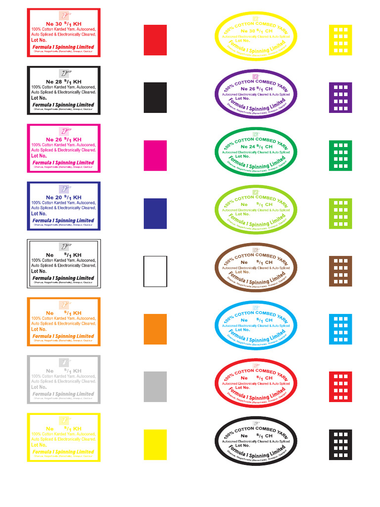 Formula Sticker Label | PDF
