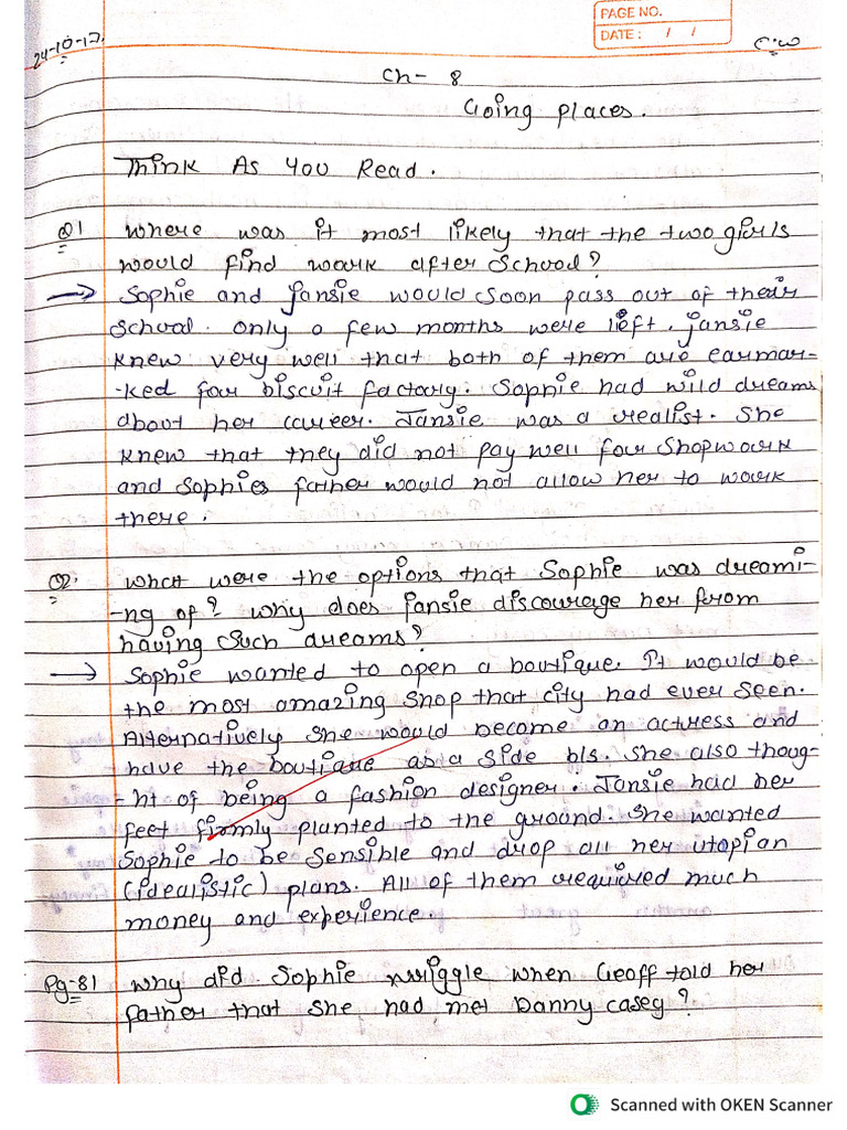 Going Places Notes | PDF