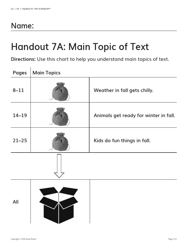 WW Insync G2 M1 L7 StudentHandout7A | PDF