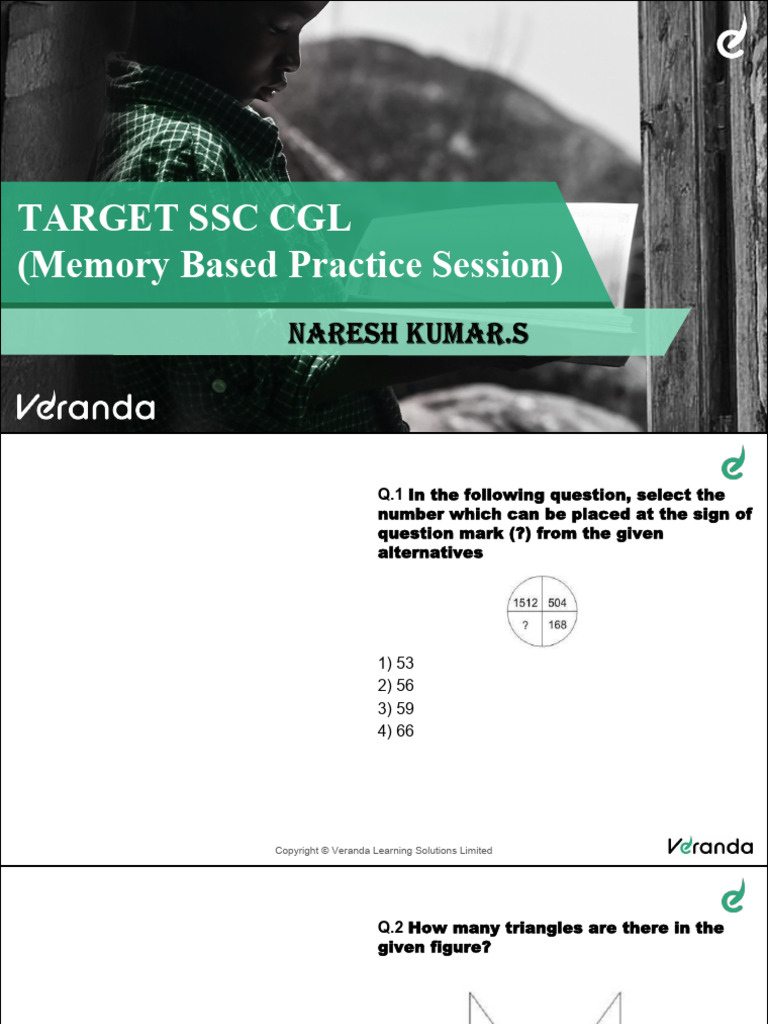SSC CGL PRACTICE QUESTION- 21.3.23 | PDF | Elementary Geometry | Linear ...