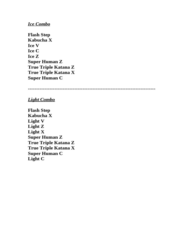Ice Combo | PDF