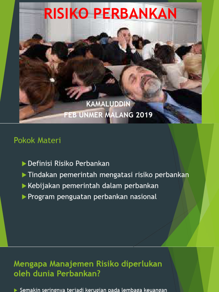 Definisi dan Contoh Risiko Perbankan | PDF