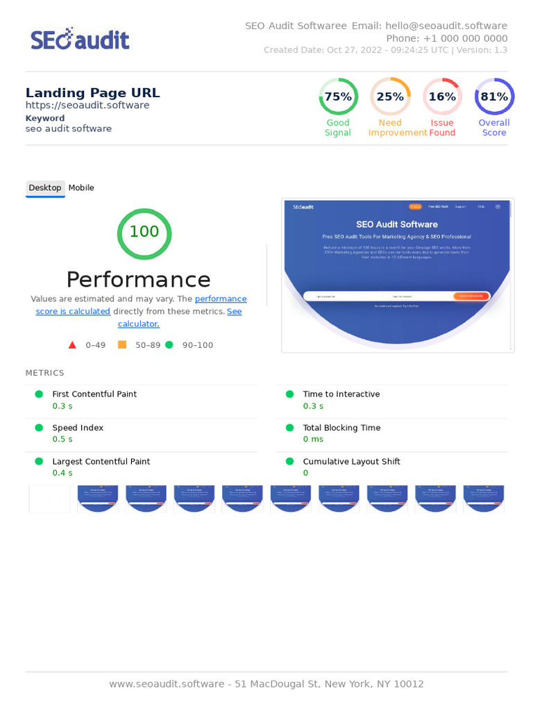 Advance Seo Audit Sample Report | PDF | Search Engine Optimization ...