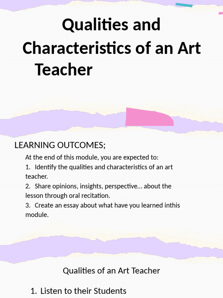 Elements of Art Visual Arts Presentation Pink Purple Turquoise Visual ...