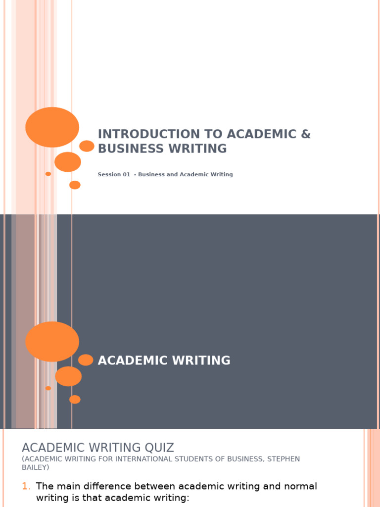 Academic and Business Writing Guide | PDF | Argument | Critical Thinking
