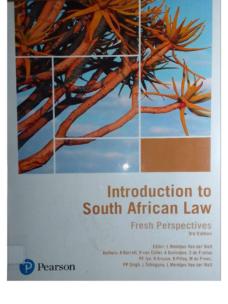 Introduction to South African Law | PDF