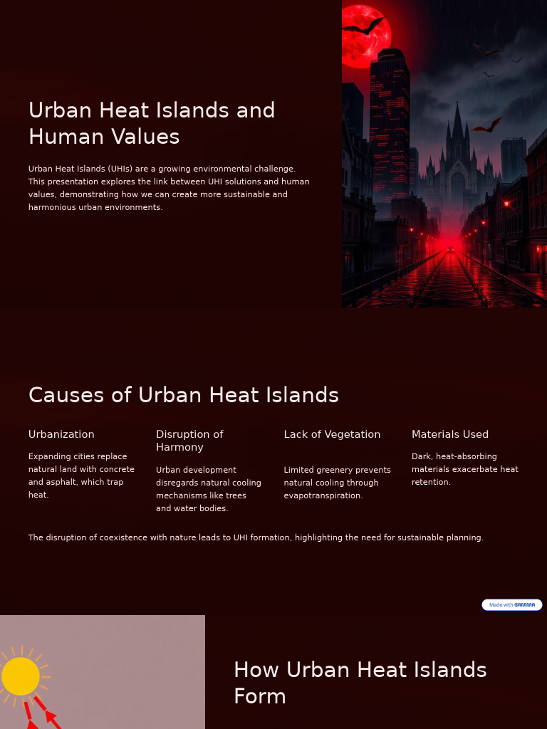 Urban Heat Islands: Solutions & Values | PDF | Physical Geography ...