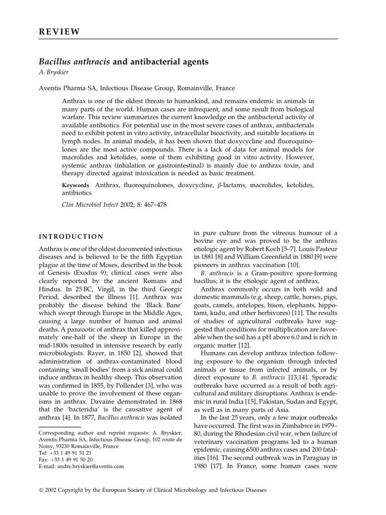 Bacillus-anthracis-and-antibacterial-ag_2002_Clinical-Microbiology-and ...