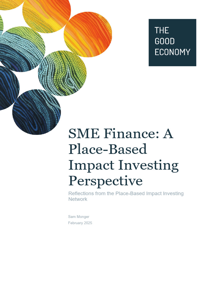 SME Finance: Place Based Investing | PDF | Small And Medium Sized ...