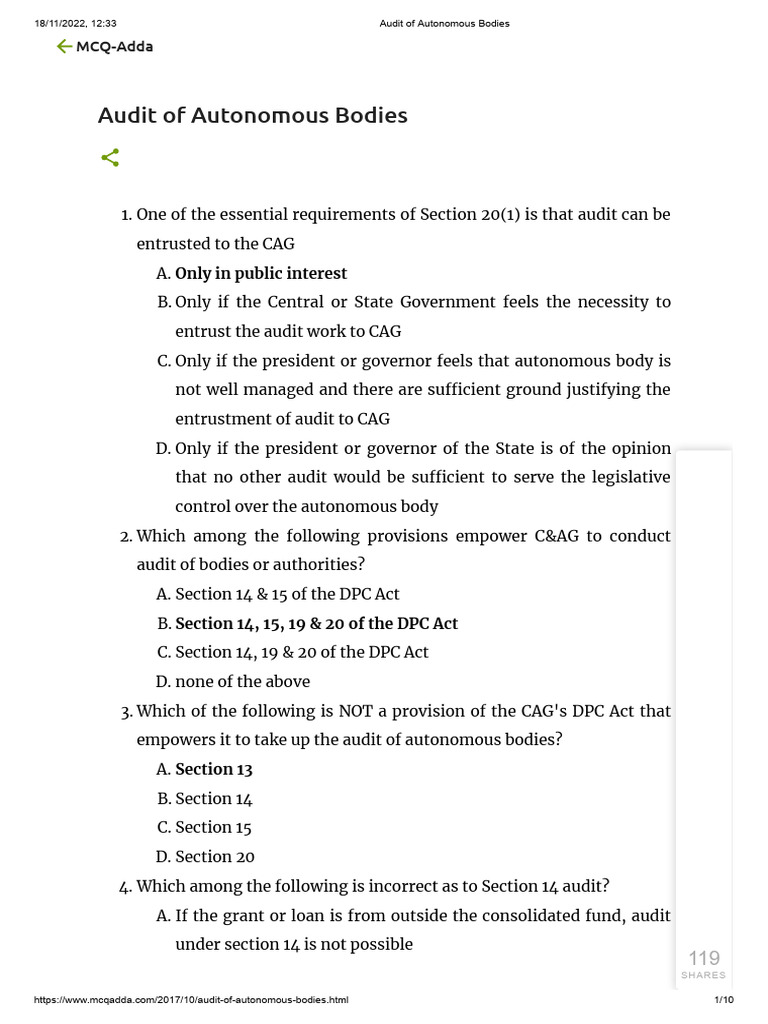 Audit of Autonomous Bodies | PDF | Sampling (Statistics) | Audit