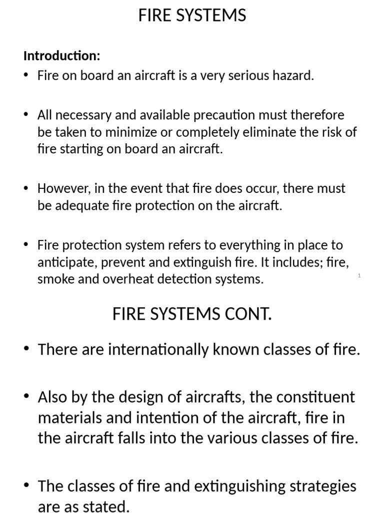 HND Aircraft Electrical System and Equipment II | PDF | Fires ...