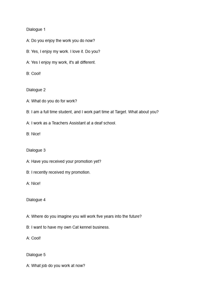 Asl Dialogue | PDF