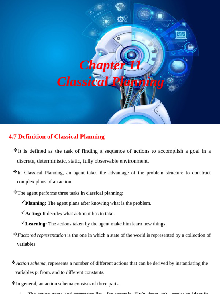 CH 11 Classical Planning | PDF | Applied Mathematics | Theoretical ...