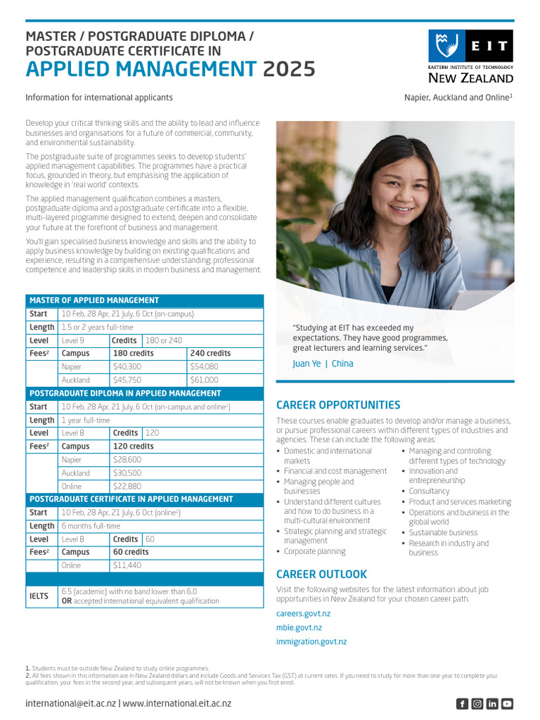 Master, PGDip & PGCert Applied Management | PDF | Academic Degree ...