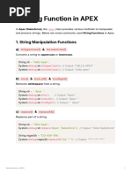 APEX String Methods | PDF | Software Engineering | Text