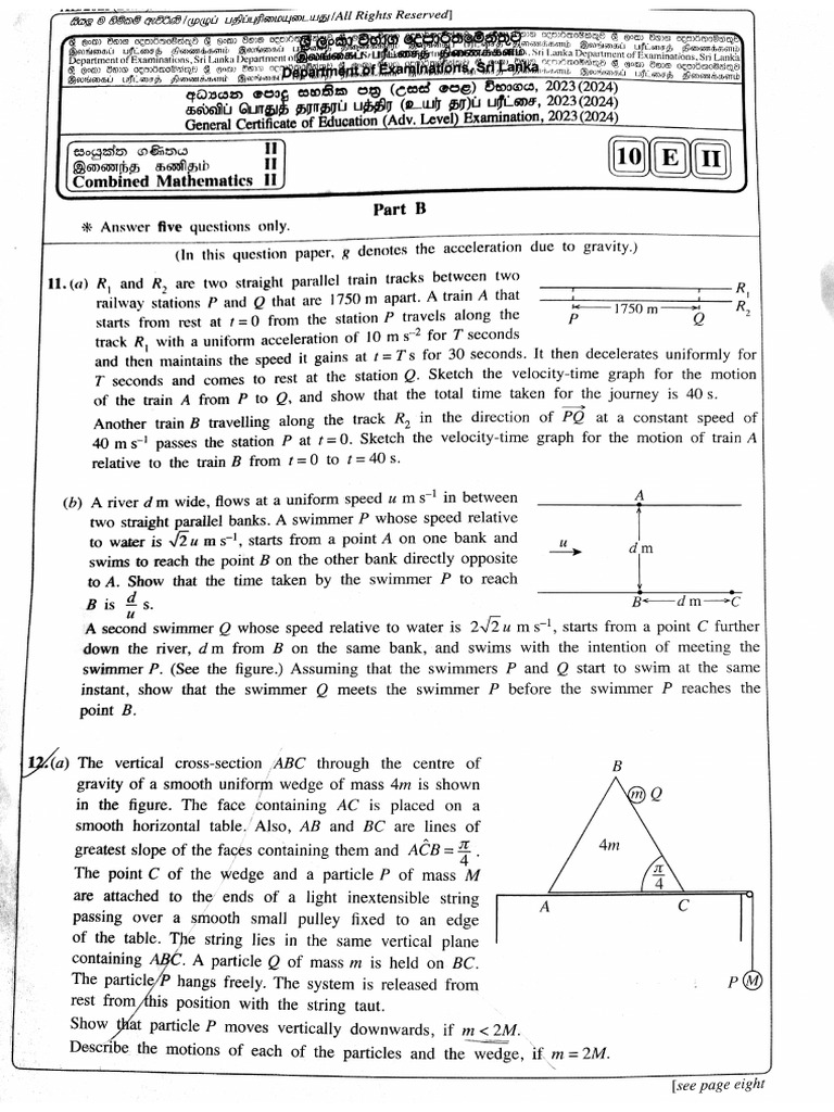 2023 (2024) Al Maths Applied Paper | PDF