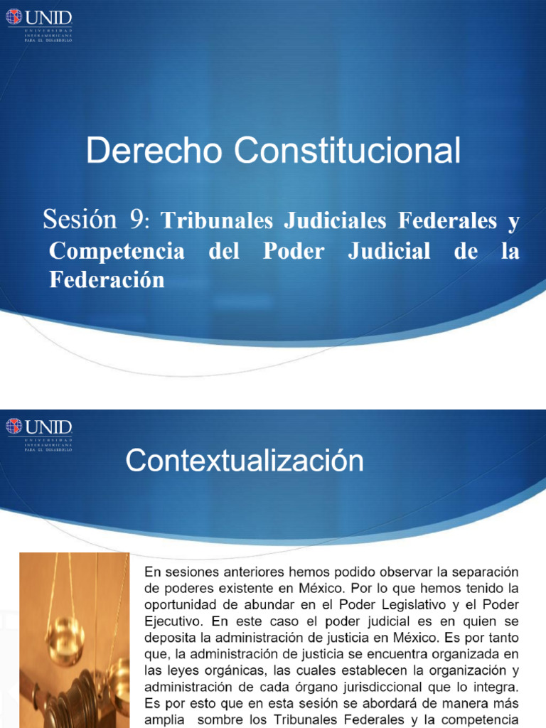 Características Especiales Del Poder Judicial Federal | PDF