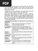 Hotel Role Play Scripts | PDF