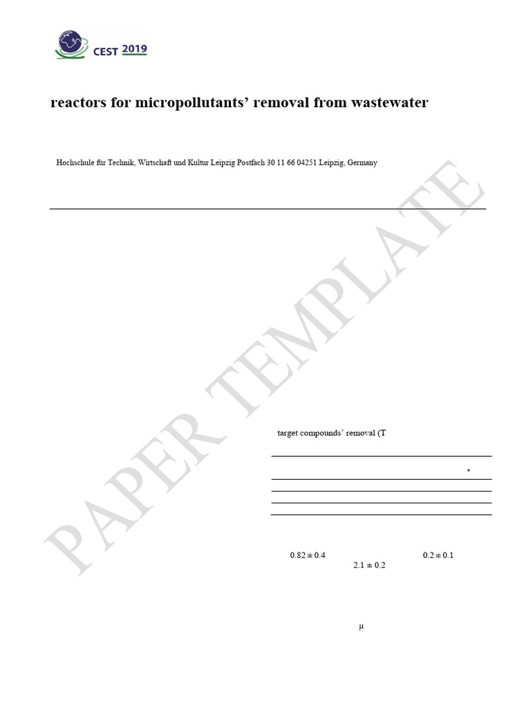 Combined Use of Anaerobic and Aerobic Moving Bed Biofilm Reactors For Micropollutants' Removal ...