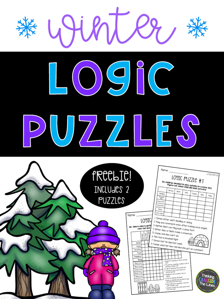 Winter Logical Puzzles Easy | PDF | Snow