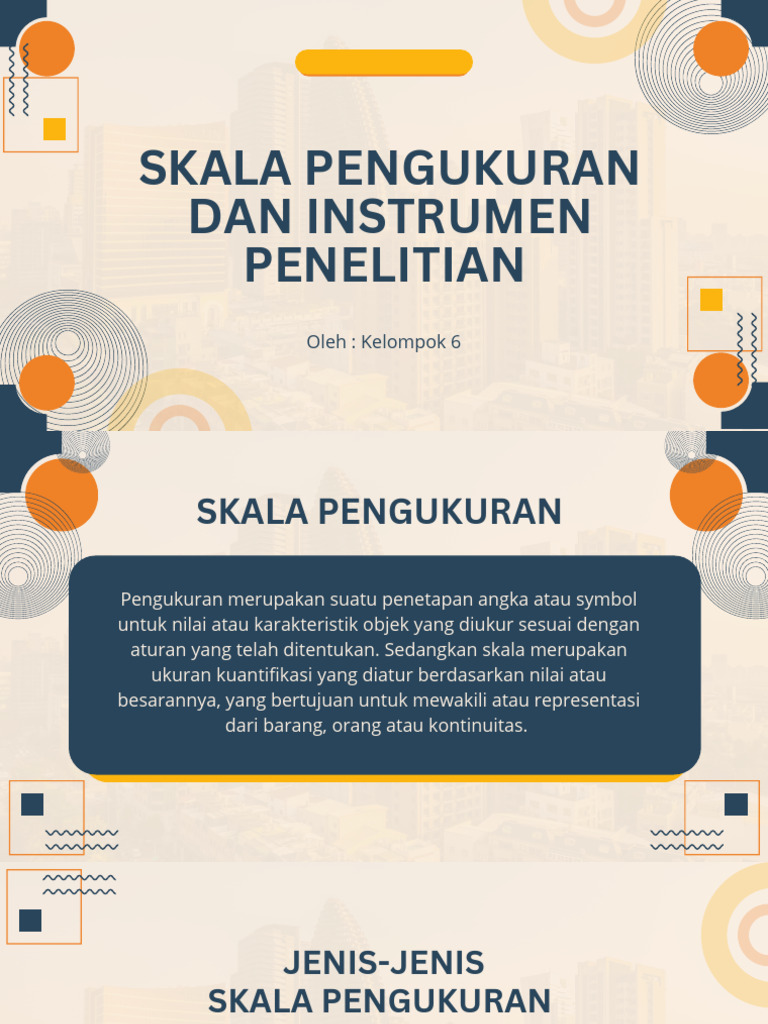 Skala Pengukuran & Instrumen Penelitian | PDF