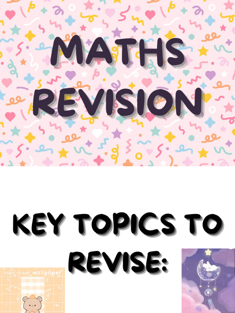 Maths Revision Cards Overview | PDF | Mean | Cartesian Coordinate System