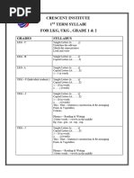 CBSE UKG Syllabus Overview | PDF