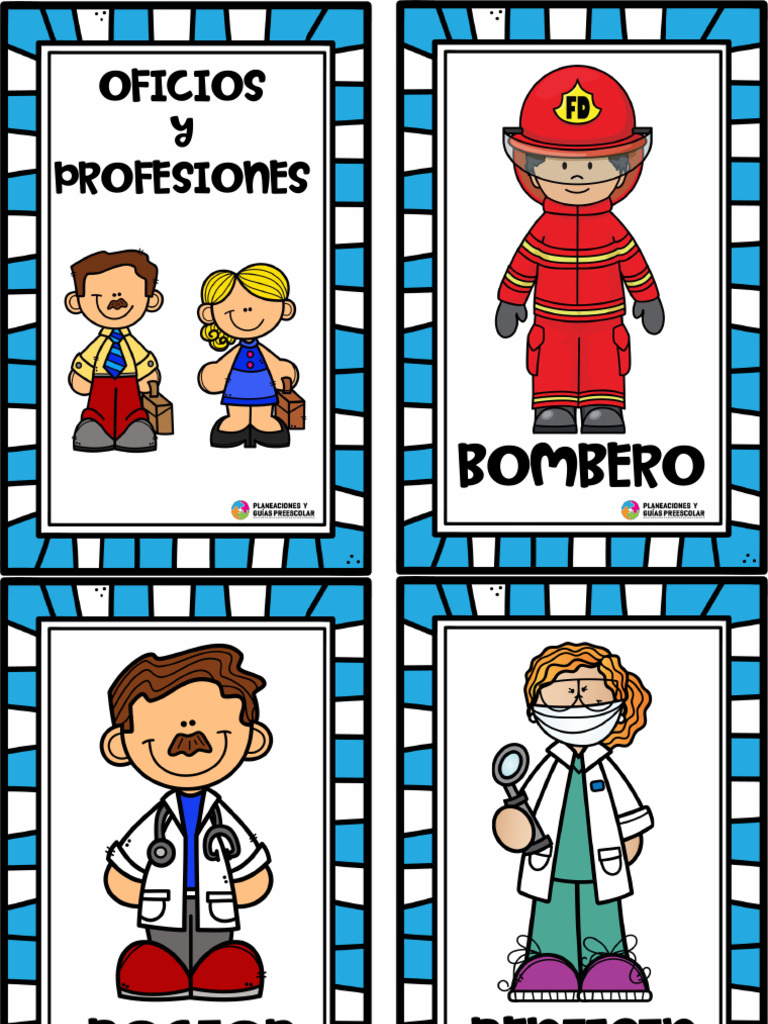 7. Tarjetas Oficios y Profesiones | PDF
