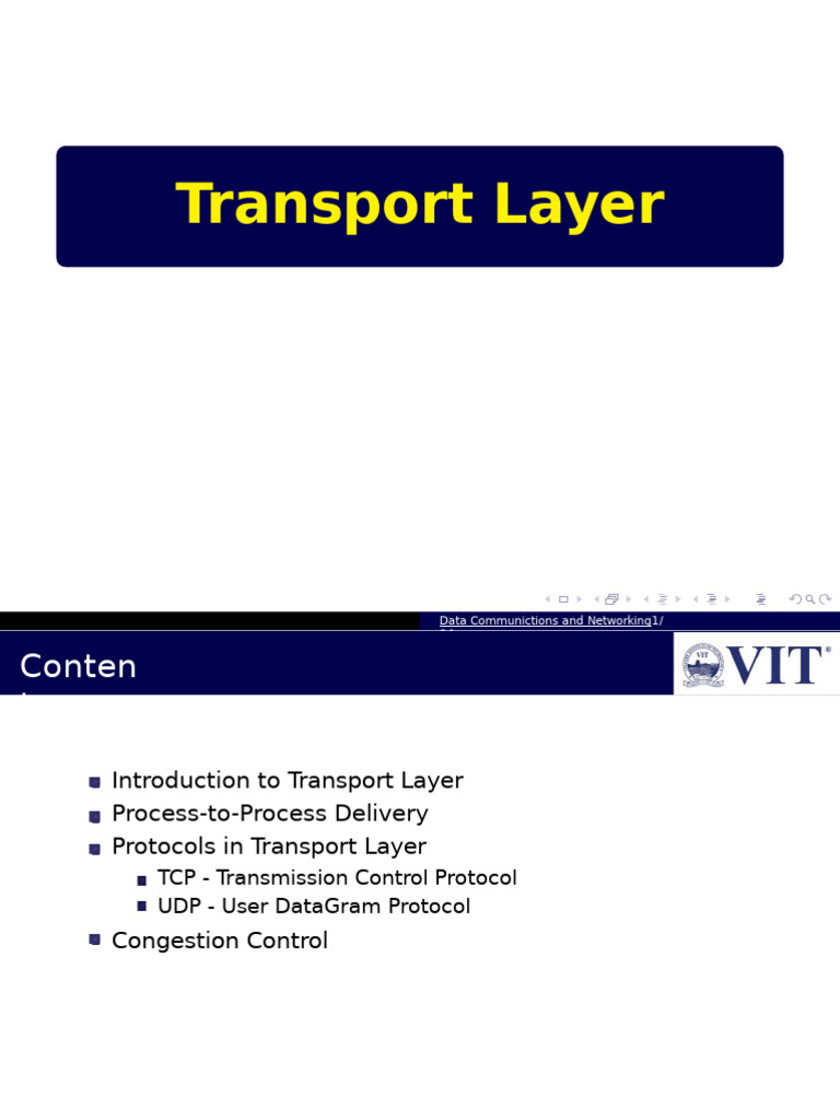 Process-to-Process Delivery in Transport Layer | PDF | Transmission ...