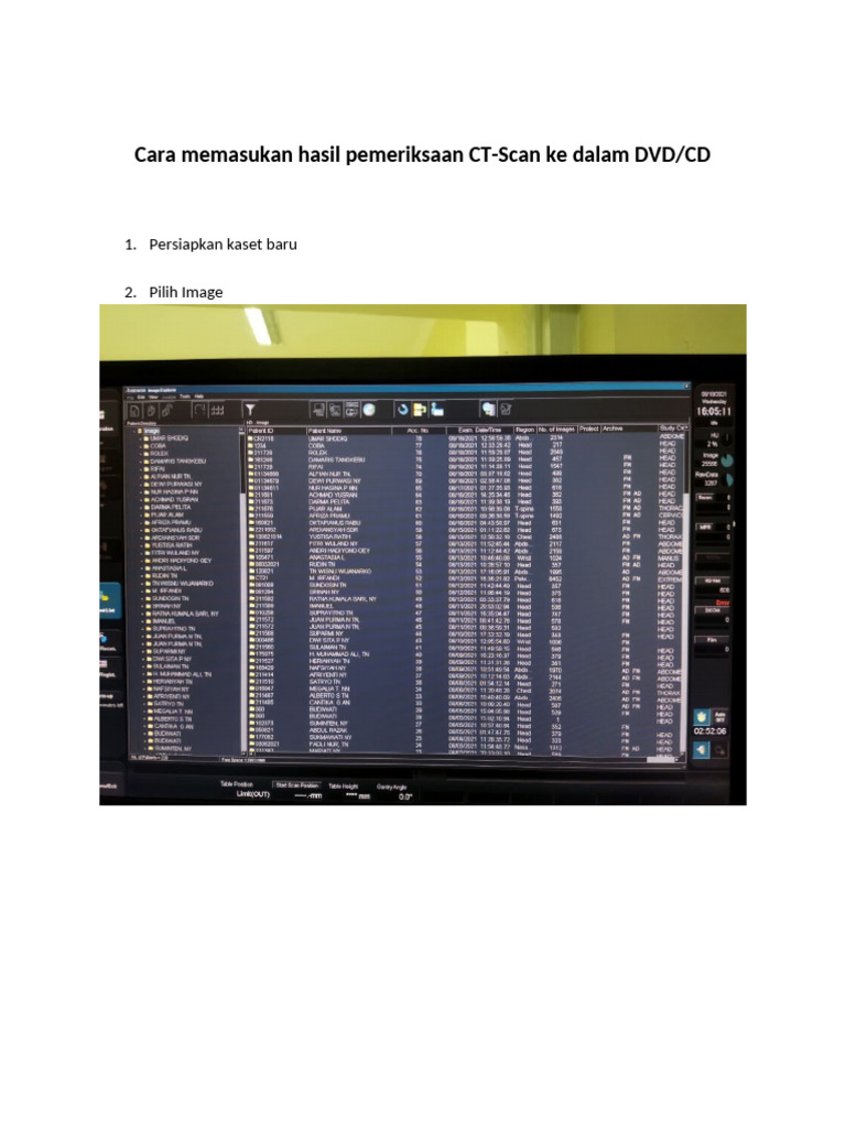 Tutorial Masukan Hasil CT Scan Ke CD Sekaligus Bnyk | PDF