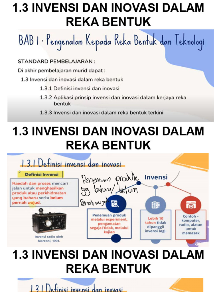Inovasi dan Invensi dalam Reka Bentuk | PDF