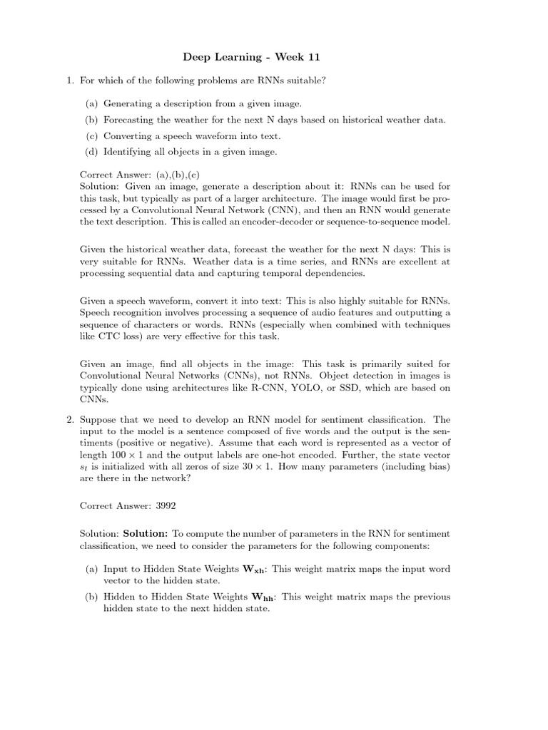 Week 11 Nptel Deep Learning | PDF | Artificial Intelligence ...