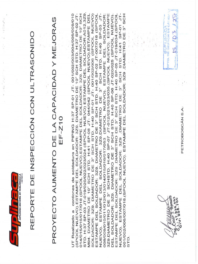 Reporte Ut 0023 | PDF