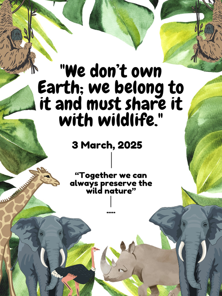 World Wildlife Day Poster | PDF