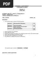 Grade 12 Consumer Studies Study Notes | PDF | Nutrition | Diet & Nutrition