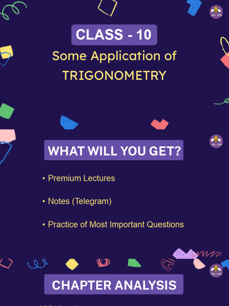 Some Applications of Trigonometry | PDF | Trigonometry | Elementary ...