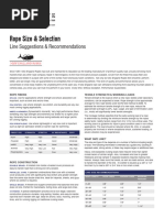 PE Line Strength Conversion Chart | PDF | Foot (Unit) | Outdoor Recreation