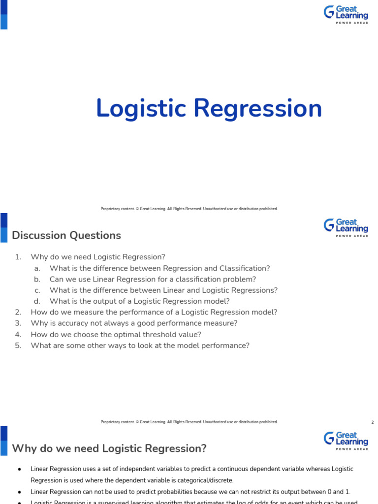 MLS - Logistic Regression | PDF | Logistic Regression | Sensitivity And Specificity
