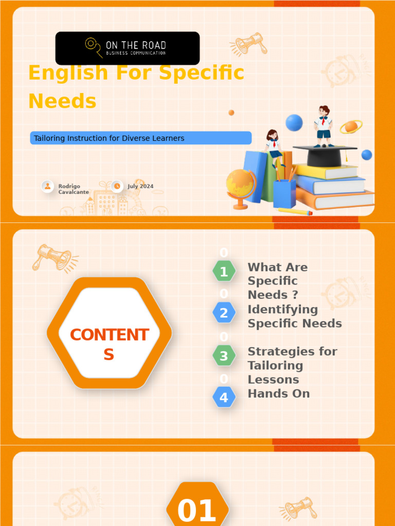 English For Specific Needs | PDF | Lesson Plan | English As A Second Or ...