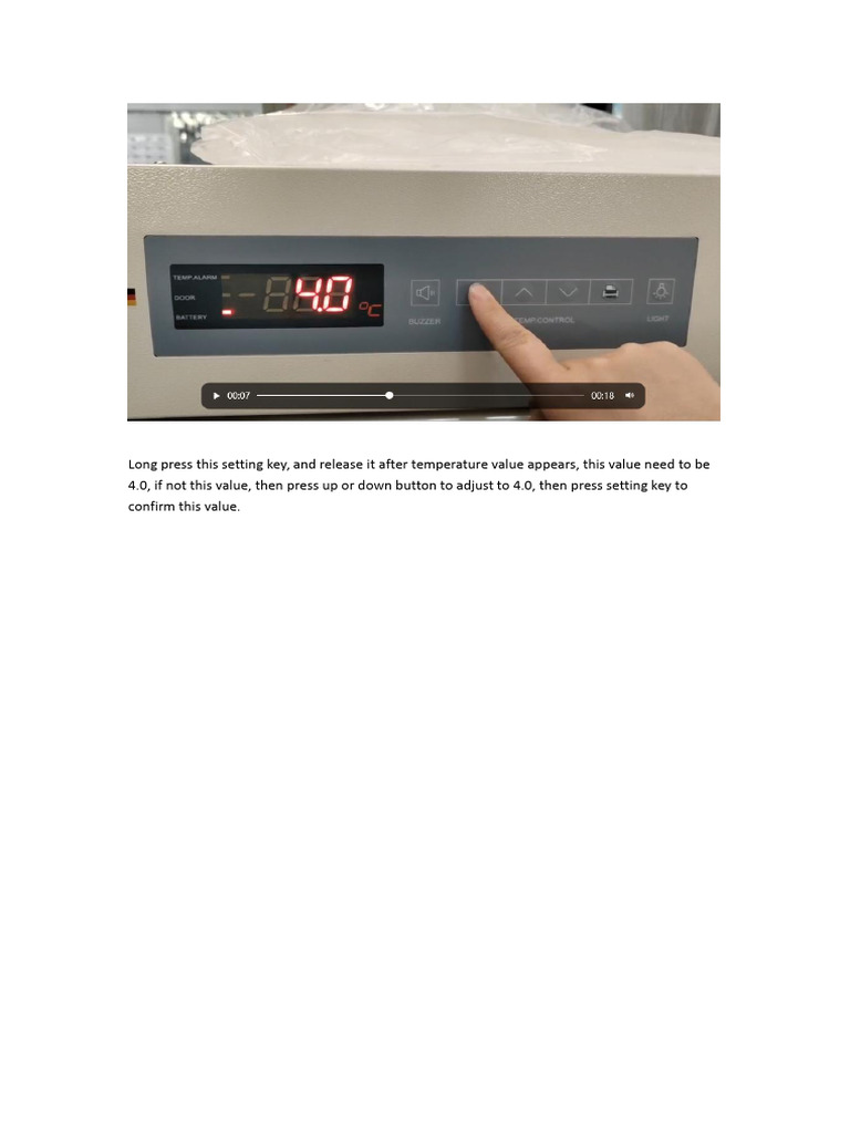 Temperature Parameter Setting | PDF