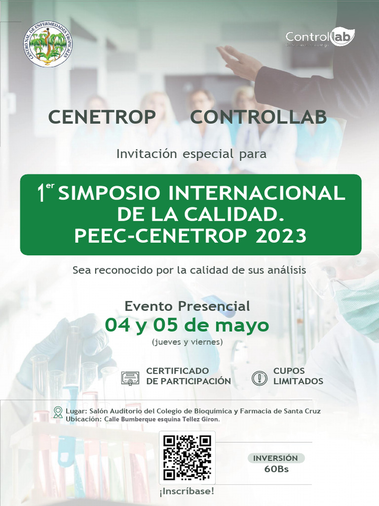 1er Simposio Internaciona de La Calidad Peec Cenetrop 2023 | PDF | Medicina