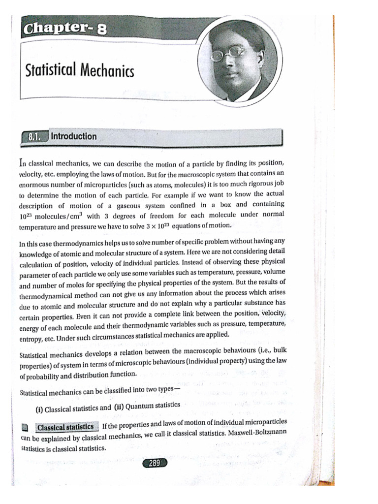 Statistical Mech (Amal Kr. Chakraborty) | PDF