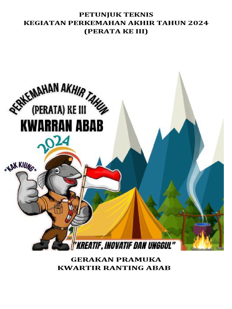 Edaran Dan Juknis Kegiatan Perata Abab Ke III Tahun 2024-1-22 | PDF