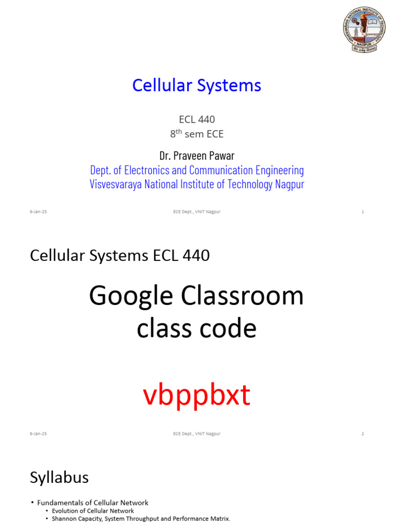 CellularSystems Lecture Slides | PDF | Cellular Network | Channel Access Method