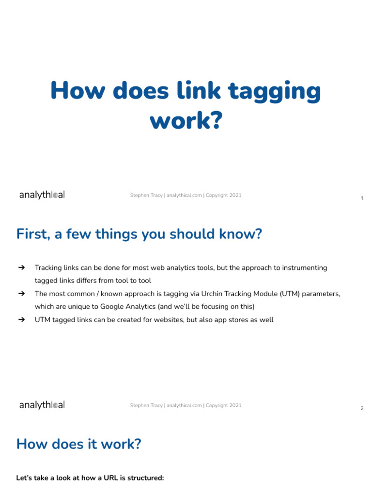Deep Dive On Link Tagging | PDF | World Wide Web | Internet & Web