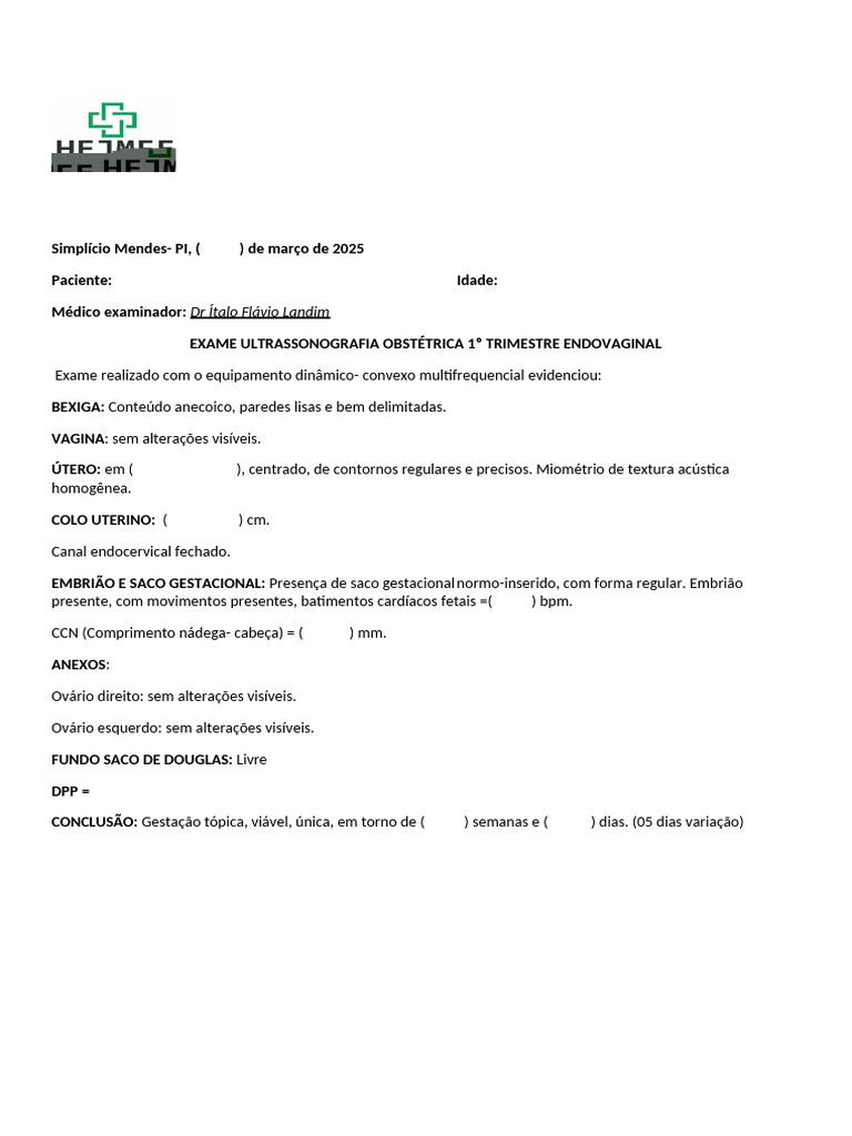 Papel Obs Endo 1 Trimestre | PDF