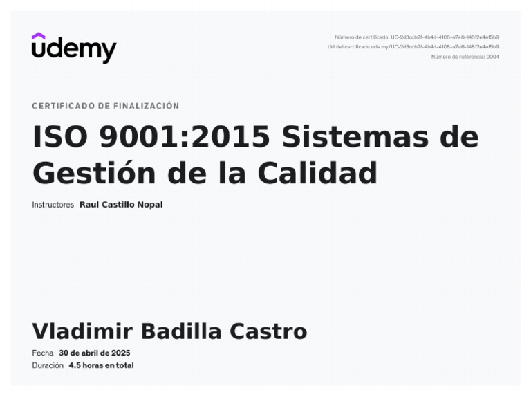 ISO 9001 - 2015 Sistemas de Gestión de La Calidad | PDF