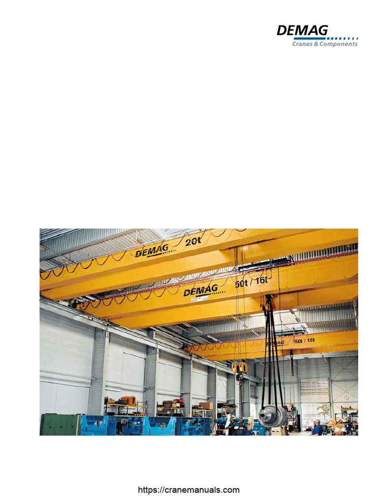 Demag Standard Crane Manual Overview | PDF | Crane (Machine ...