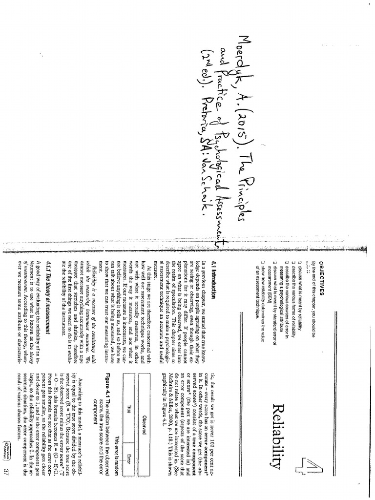 Moerdyk 2015, PRINCIPLES AND PRACTICE OF PSYCHOLOGICAL ASSESSMENT | PDF