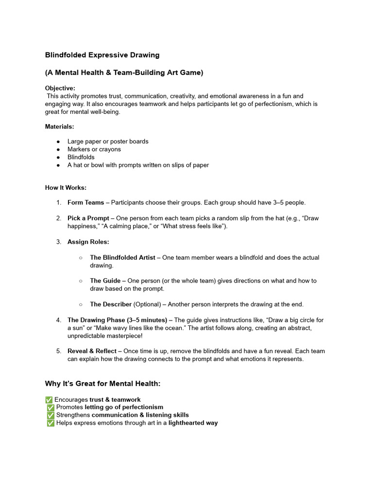 Peer Counseling Week Art Bonding Therapy. | PDF | Creativity | Psychology